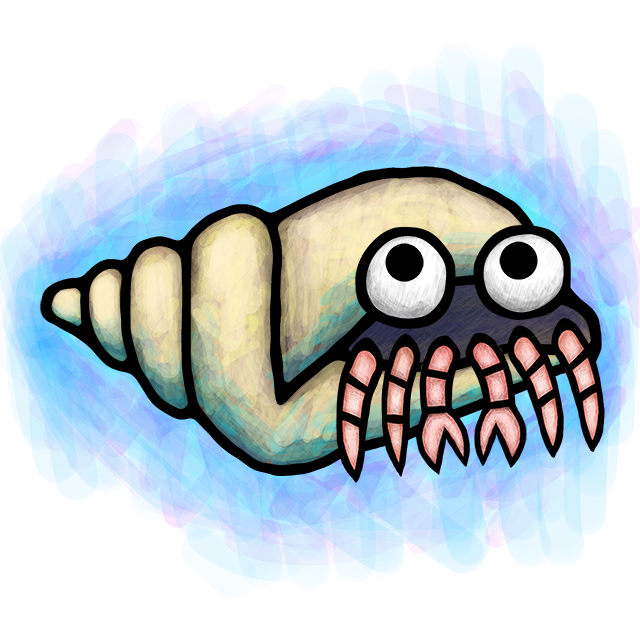 Cute lil hermit crab - Monsters by Kristen
